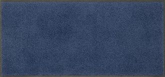 Wash+Dry Paillasson, Original Navy 35x75cm, intérieur et extérieur, waschbar, Bleu