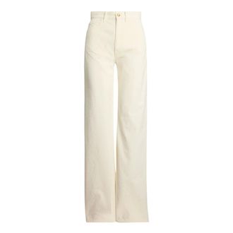 Ralph Lauren Femme, Pantalons, Blanc, Taille: 38 FR Cotton Pantalons