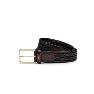 Santoni Homme, Accessoires, Brun, Taille: 95 CM Intrecci Woven Belt