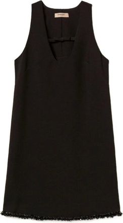 Twinset Femme, Robes, Noir, Taille: 36 FR Robe Élégante Nero Aw25