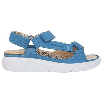 Ganter Blaue Damensandale mit weiter Passform - - Shoes - Damen - Blau - 37 EU