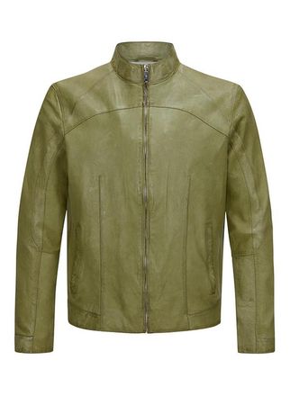 Milestone Herren Jacken gr&uuml;n unifarben mit Motiv