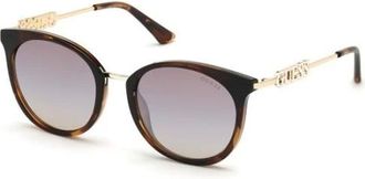 Guess Femme, Accessoires, Brun, Taille: 52 MM Round Lunettes de soleil