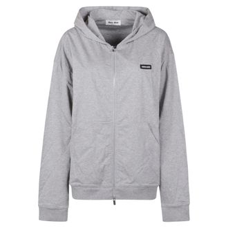 Miu Miu Damen, Sweatshirts & Hoodies, Grau, XSGr&ouml;&szlig;e