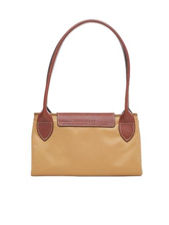 Longchamp Womens Shoulder Bag Le Pliage Original M Beige Polyamide