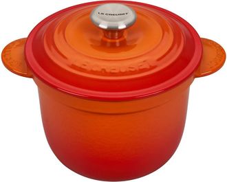 LE CREUSET Le Creuset Cocotte Every aus Gusseisen mit Poteriedeckel, 18 cm, 2 Liter, Ofenrot, 41110180900460