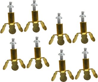 DOITOOL 8 St&uuml;ck Teiliges &Ouml;l lampen dochtgestell aus Langlebiger Legierung Dreibeiniger Halter f&uuml;r Tempel Haushalts&ouml;llampen Praktisches Dochtgestell in Gold f&uuml;