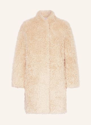 Mrs & Hugs Mrs & Hugs Kunstfell-Mantel beige