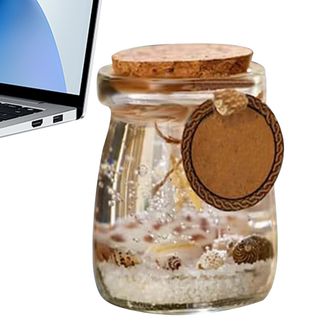 Generic Gel Kerze Muschel - Duftkerze Gel Kerze mit Seesterne und Muscheln im Glas | Raumduft | Duftkerze f&uuml;r Entspannung, Meditation, Dekoration