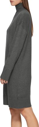 QS by s.Oliver Fein gestricktes Kleid mit Stehkragen