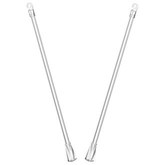 Holibanna Gardinenzubeh&ouml;r Stangen f&uuml;r Vertikaljalousien 2 St&uuml;ck 38cm mit Hakengriff Einfache Montage f&uuml;r Wohnr&auml;ume und K&uuml;chen