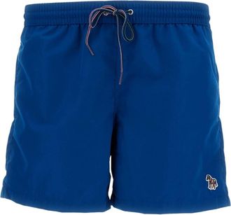Paul Smith Homme, Maillots de bain, Bleu, Taille: L Zebra Logo Swim Shorts