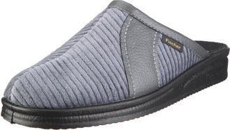 Fischer Markenschuh Fischer Herren Andy Cord Hausschuhe, Grau/grau