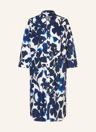 White Label Hemdblusenkleid Mit 3/4-Arm Und Schmuckperlen blau