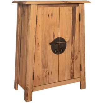 vidaXL Bad-Beistellschrank Massivholz Kiefer 59x32x80 cm Vidaxl