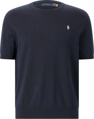 Polo Ralph Lauren T-shirt &agrave; col rond - Homme - Tops - Noir - Taille: 2XL