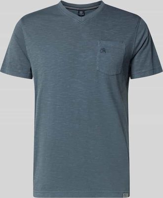 Lerros Regular Fit T-Shirt mit V-Ausschnitt