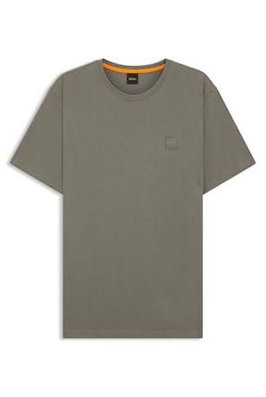 BOSS Hommes Tales T-Shirt en Jersey de Coton avec Patch logot&eacute;