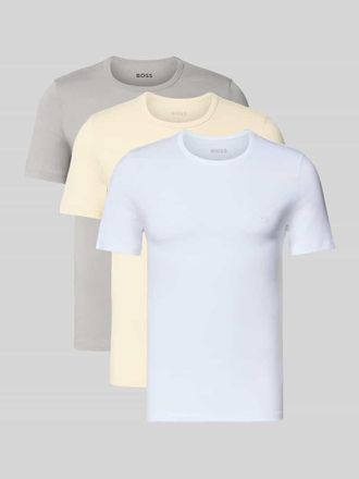 HUGO BOSS Slim Fit T-Shirts aus reiner Baumwolle im 3er-Pack