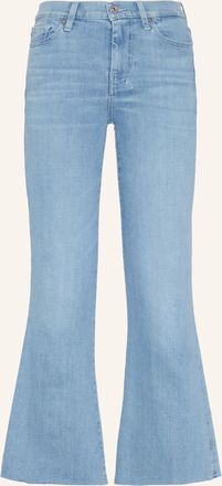 7 For All Mankind Cropped Jeans Dojo blau