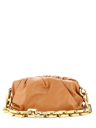 Bottega Veneta sac port&eacute; &eacute;paule The Chain Pouch en cuir - Marron