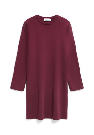 Armedangels Damen Strickkleid aus Bio-Baumwolle ROSANNIAAS Relaxed Fit Cranberry Juice