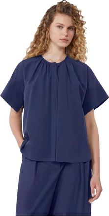Max Mara Femme, Blouses et Chemises, Bleu, Taille: 42 FR Camicia over