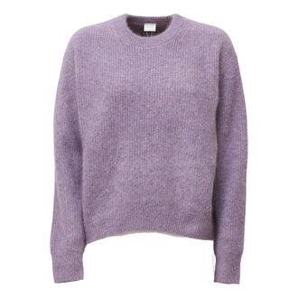 C.T. Plage Strickpullover mit Rundhalsausschnitt - - Knitwear - Damen - Lila - XS