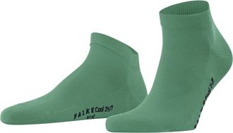 Falke Herren Sneakersocken Cool 24/7 M Sn Baumwolle kurz einfarbig 1 Paar, Türkis Ocean Green 7506, 41-42