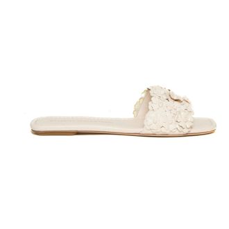 Stuart Weitzman White Rose Ciabatta Loaf Sliders - - Shoes - Damen - Wei&szlig; - 38 EU