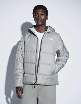 The North Face NSE veste &agrave; capuche avec cache-visage gris