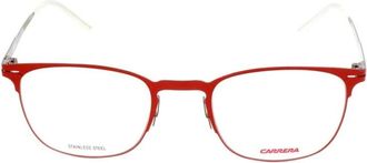 Carrera Homme, Accessoires, Rouge, Taille: ONE Size Full Rim Metal Round Eyeglasses