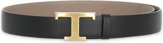 Tod's Femme, Accessoires, Noir, Taille: 85 CM Ceinture R&eacute;versible T Timeless