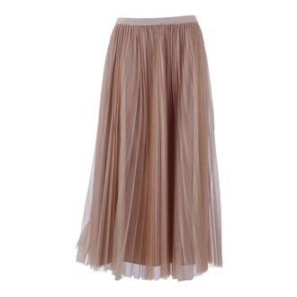 Fabiana Filippi Wide Pleated Tulle Skirt - - Skirts - Damen - Braun - S