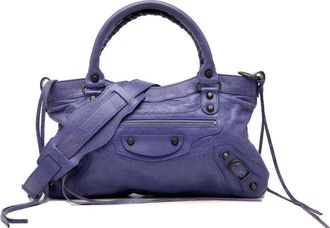 Balenciaga 2011 Lambskin Motocross Classic First satchel - Violett