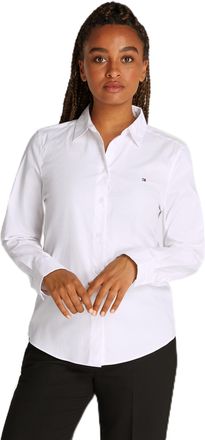 Tommy Hilfiger Womens ESS POPLIN Regular Shirt WW0WW44084 L/S Shirt, Pink, 36, Rosa (Classic Ithaka STP Light Pink), 62