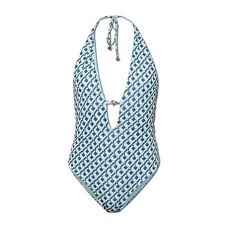Casablanca Femme, Maillots de bain, Vert, Taille: 38 FR Maillot de bain &agrave; d&eacute;coupes Monogram
