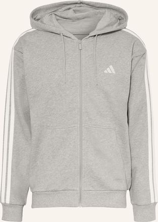 adidas Sweatjacke Essentials 3-Streifen grau