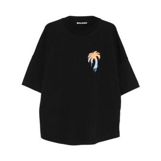 Palm Angels Herren, Oberteile, Schwarzk, XSGr&ouml;&szlig;e