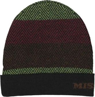 Missoni Caps & M&uuml;tzen - Ribbed Wool Hat With Folded Cuff - Gr. ONE SIZE - in Schwarz - f&uuml;r Damen