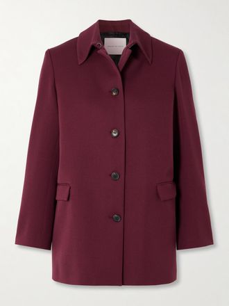 Veronica de Piante Klara Jacke Aus Woll-twill - Burgunder