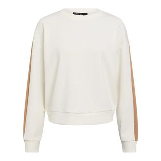 Marc Aurel Femme, Sweatshirts et sweats &agrave; capuche, Blanc, Taille: 36 FR SweaT-shirt de style sportif avec accent ray&eacute;
