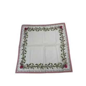 Dior Foulard Carr&eacute; en Soie Fleurie de Seconde Main - Femme - Pre-owned - Multicolore - Taille: ONE Size