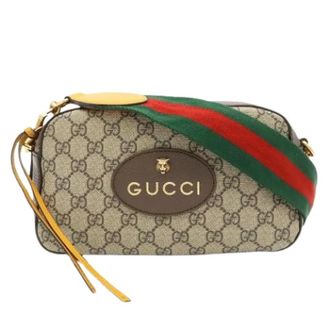 Gucci Pre-owned GG Supreme Canvas Umh&auml;ngetasche - - Pre-owned - Damen - Beige - ONE SIZE
