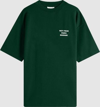 Dr&ocirc;le de Monsieur Tee-shirt Homme Slogan Dark Green
