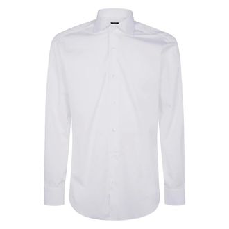 Barba Homme, Chemises, Blanc, Taille: 4XL Chemise Popeline Classique
