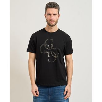 Guess T-shirt homme avec logo lamin&eacute;