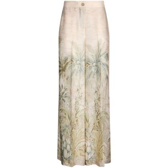 Liu Jo Femme, Pantalons, Multicolore, Taille: 36 FR Pantalon Vert