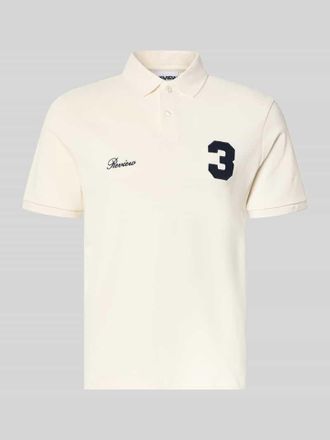 Review Regular Fit Poloshirt mit Logo-Stitching