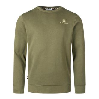 Aquascutum Kleiner Logo Rundhalsausschnitt - - Sweatshirts & Hoodies - Herren - Gr&uuml;n - L